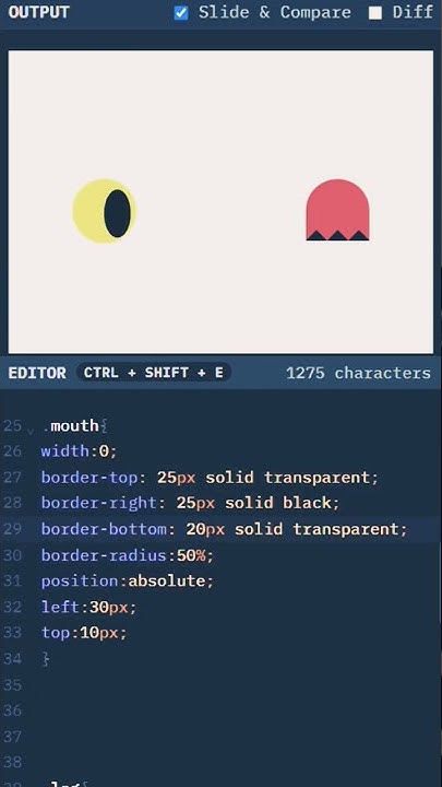 Pacman Using Css Cssbattle Youtube