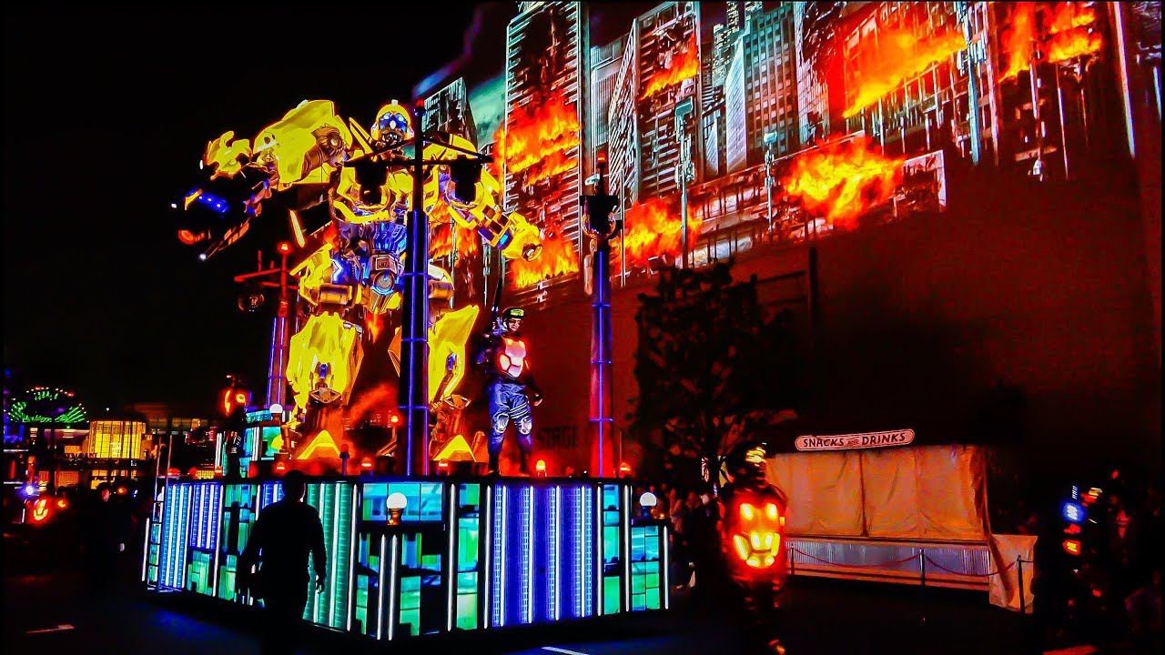 USJ NEW [ UNIVERSAL SPECTACLE NIGHT PARADE ] [2/4] transformer float ...