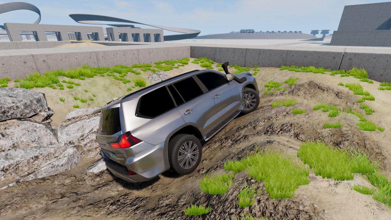 TOYOTA LAND CRUISER PRADO Extreme Off Roading 😱 "WOW!" Beamng Drive ...