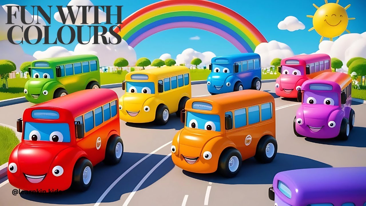 Let's Learn The Colours - Cartoon Animation Colour Songs for children ...