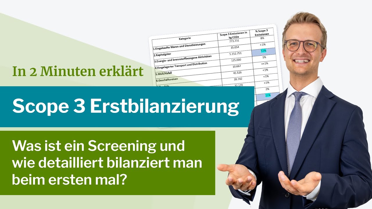 Erste Bilanz der Scope 3 Emissionen | Tipps zum Detailgrad und ...