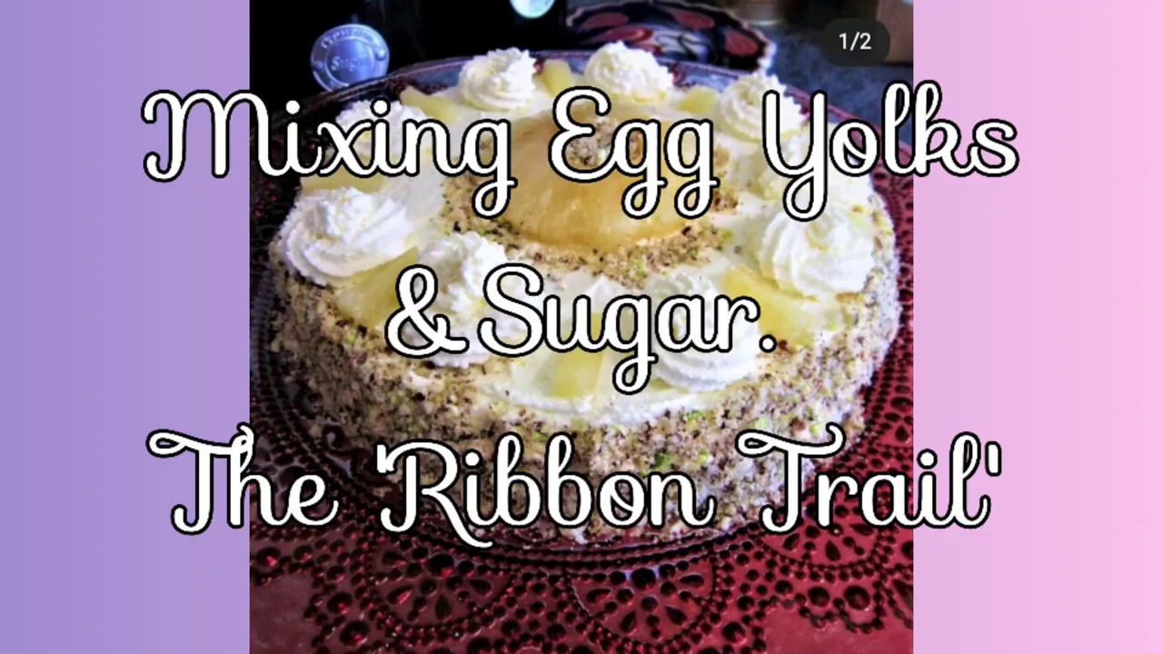 THE 'RIBBON TRAIL' IN WHISKING EGG YOLKS - YouTube