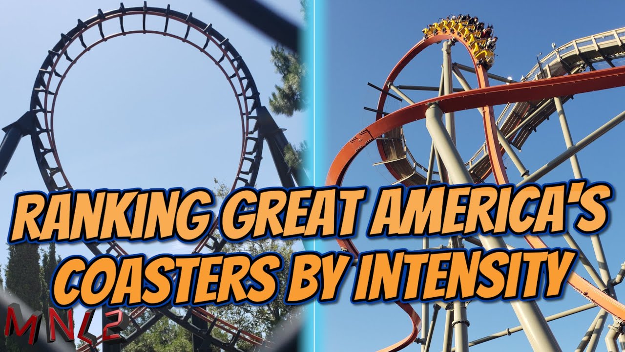 Top 5 Most INTENSE Roller Coasters at California's Great America - YouTube