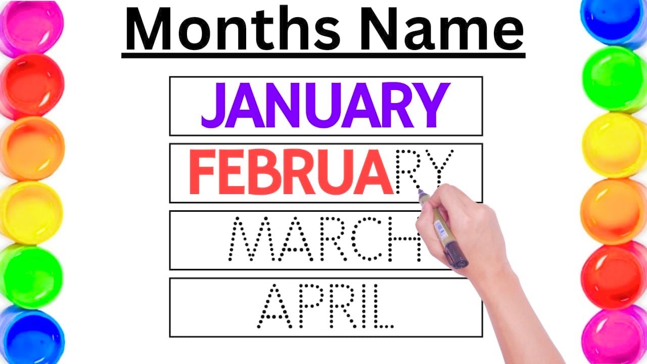 Months name | January,February | learn 12 months names | months name in ...
