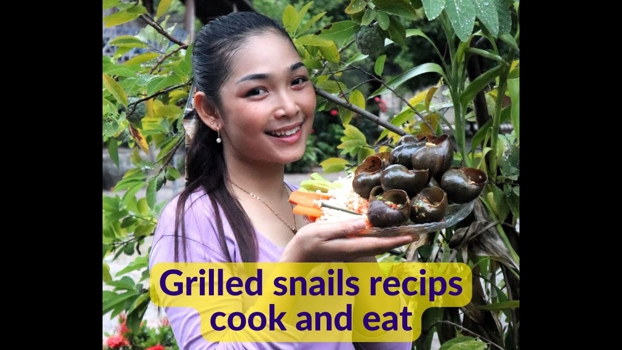 Grilled snails recips cook and eat - YouTube