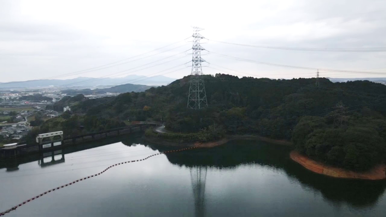 The drone fly over the dam - YouTube