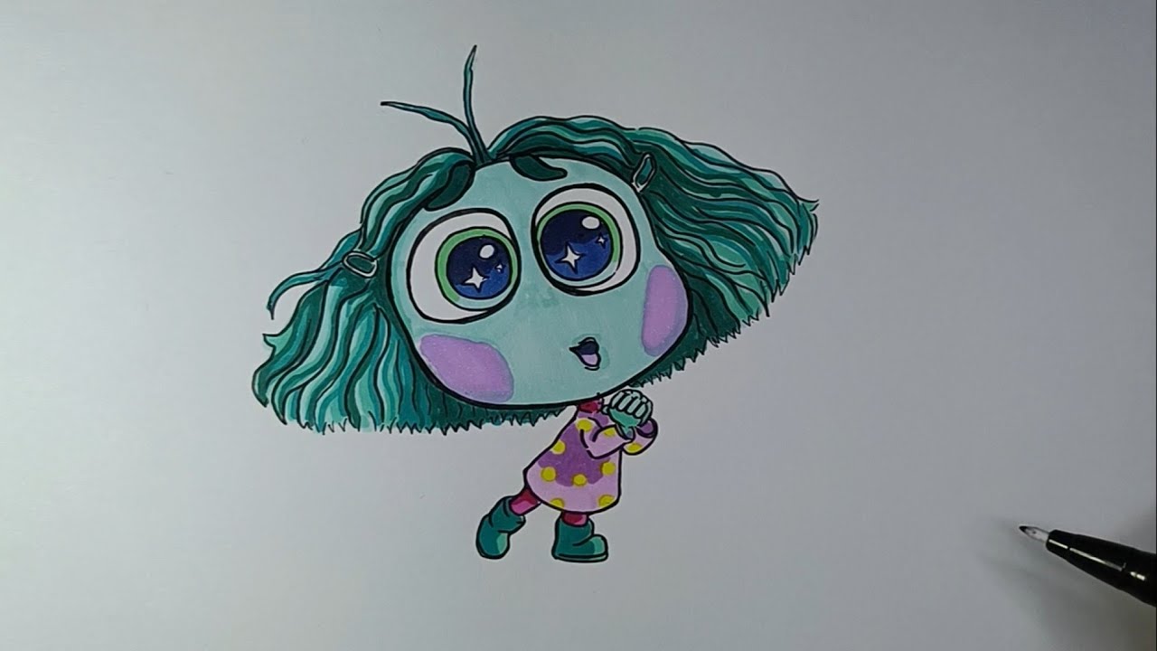 How To Draw Character Envy Inside Out 2 Very easy - YouTube