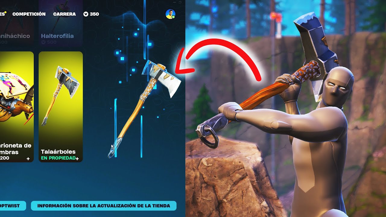 Pico Talaarboles (Tree Splitter) Fortnite Gameplay - YouTube