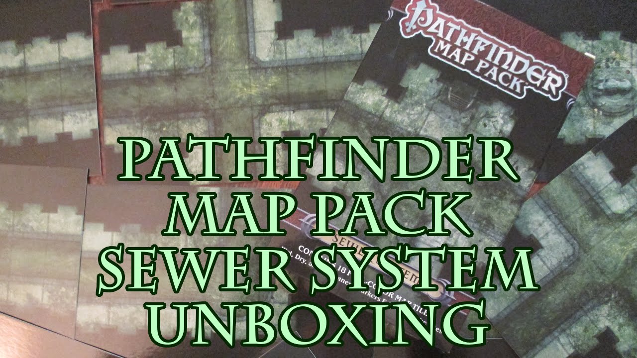 Pathfinder Map Pack Sewer System Unboxing - YouTube