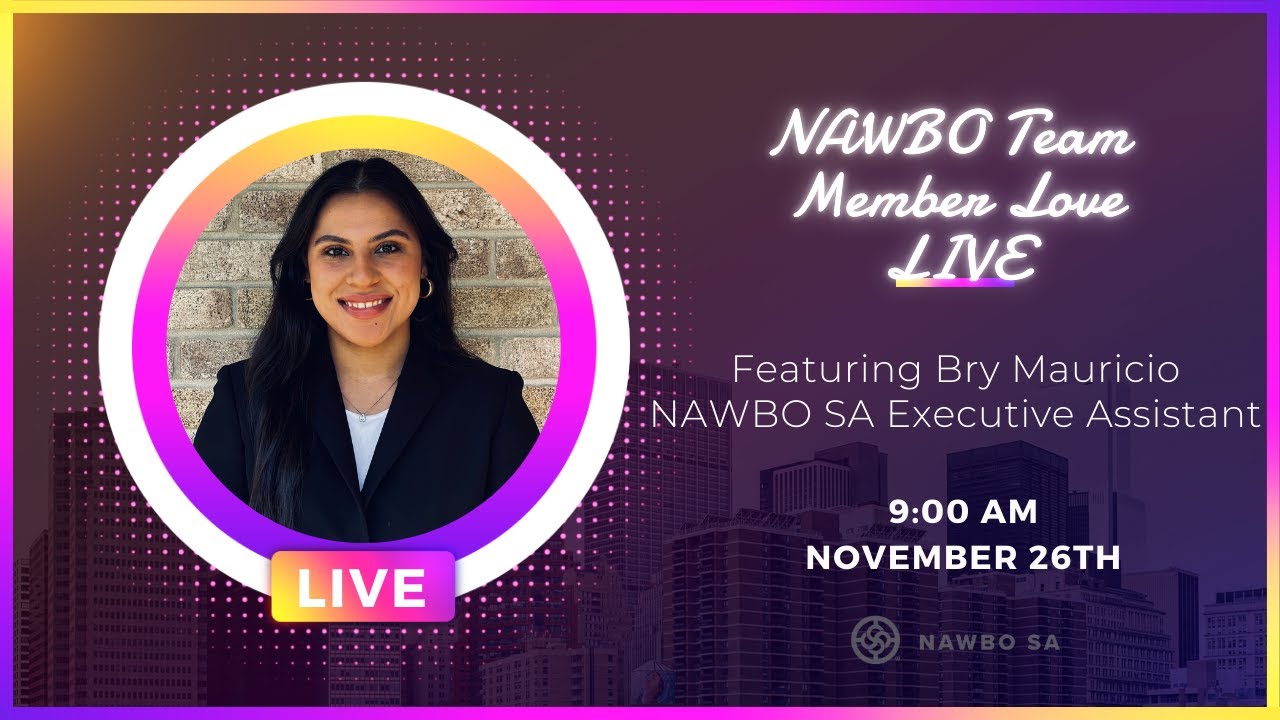 NAWBO Team Member Love Live with Bry Mauricio - YouTube