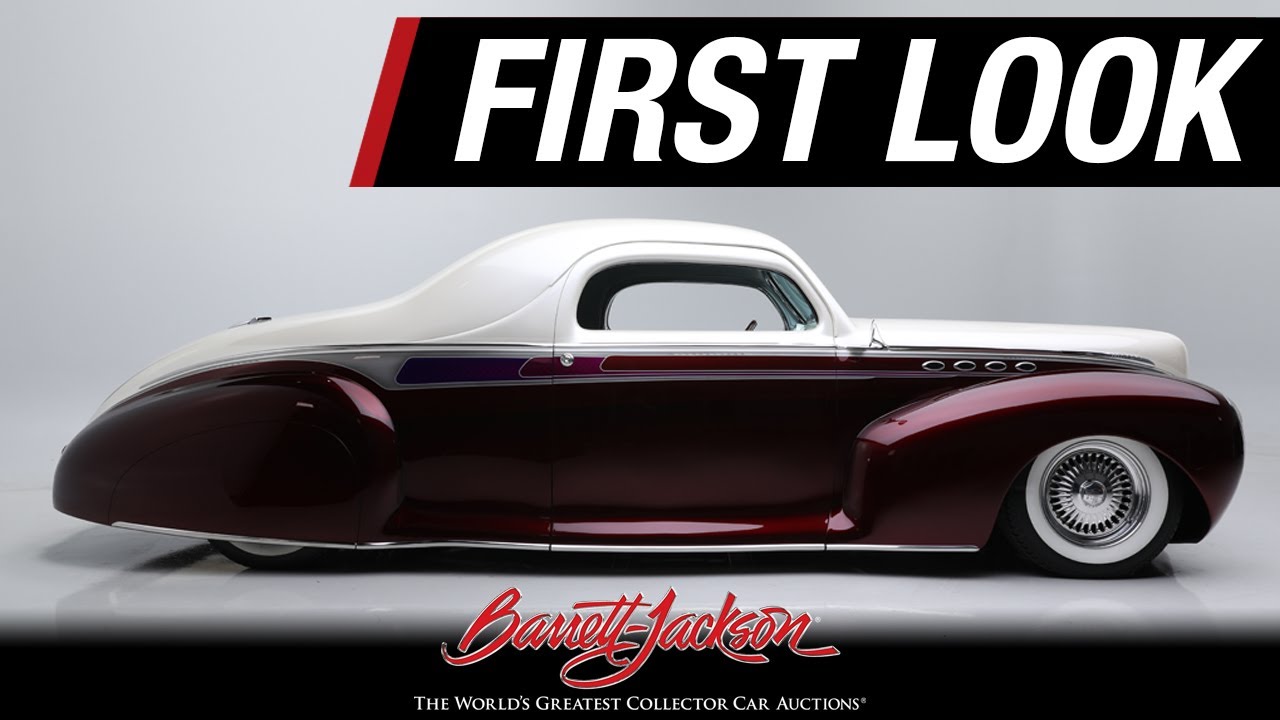 FIRST LOOK - 1941 Lincoln Zephyr Custom Coupe - BARRETT-JACKSON - YouTube