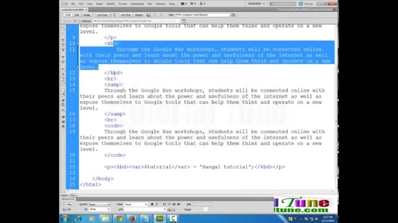 Html Computer Code Elements Html Bangla Tutorial Part 11 Youtube 9005