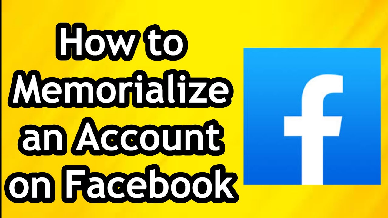 How to Memorialize an Account on Facebook - YouTube