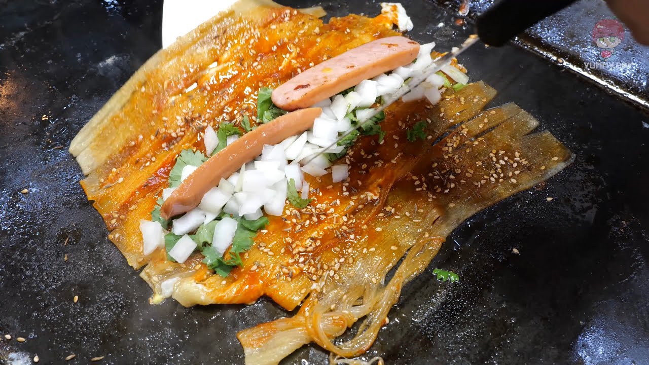 Chewy Cold Noodles - Osaek Night Market / Grilled Cold Noodles ...