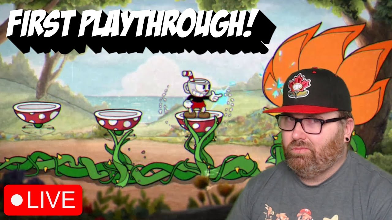 The First Time Playing Cuphead Expert Mode - YouTube