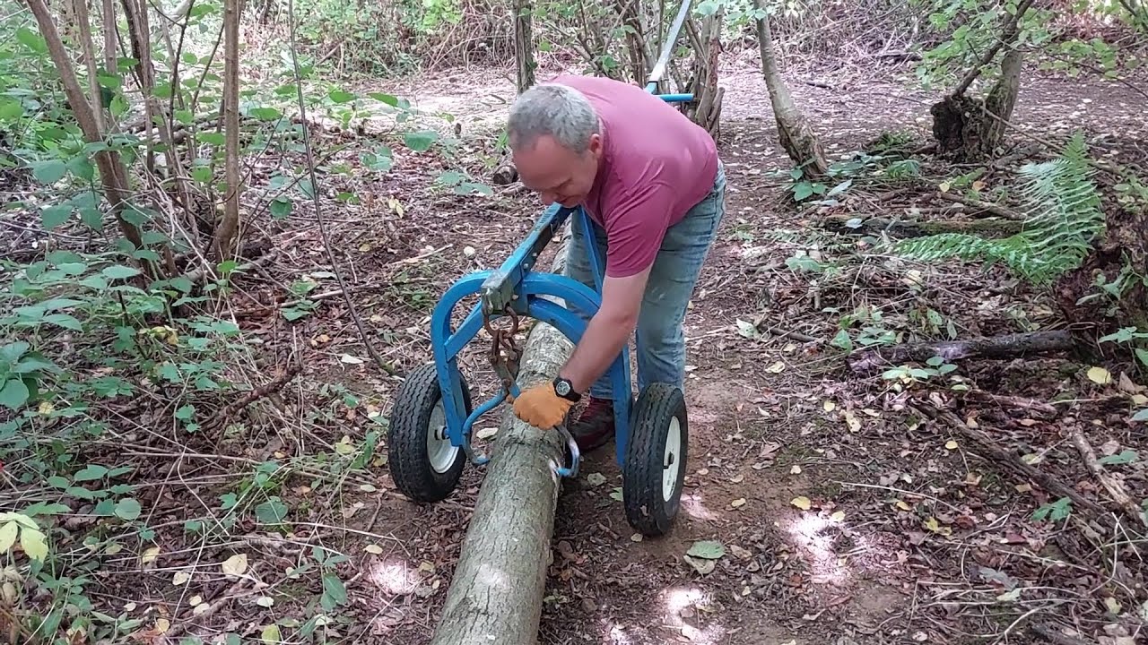 Moving Heavy Logs with a Logrite Logging Arch - YouTube
