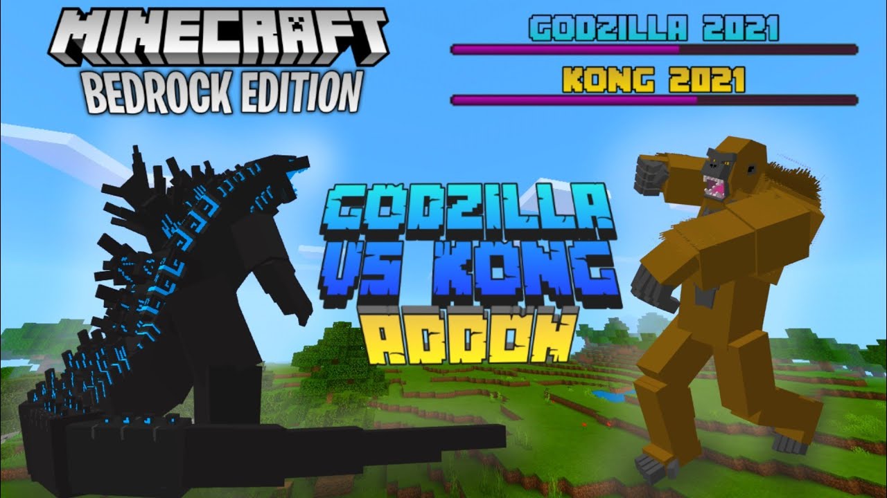 ️ GODZILLA vs KONG in MCPE/BEDROCK 1.16+ | Mod Review - YouTube