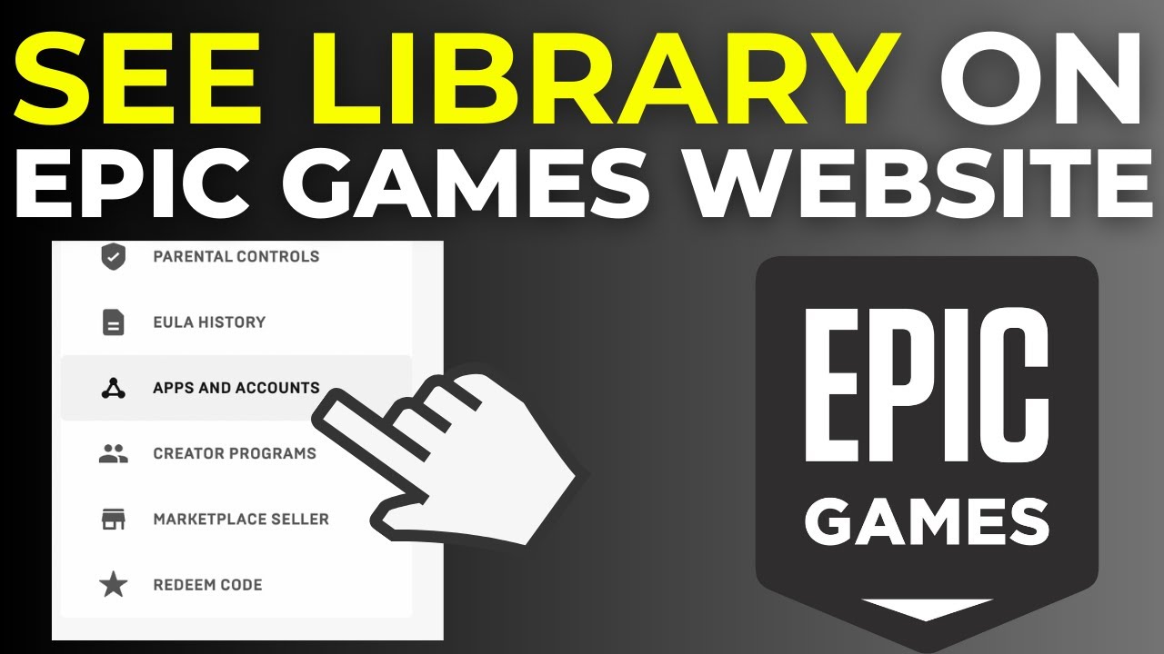 How To See Your Library on Epic Games Website (2025) - YouTube