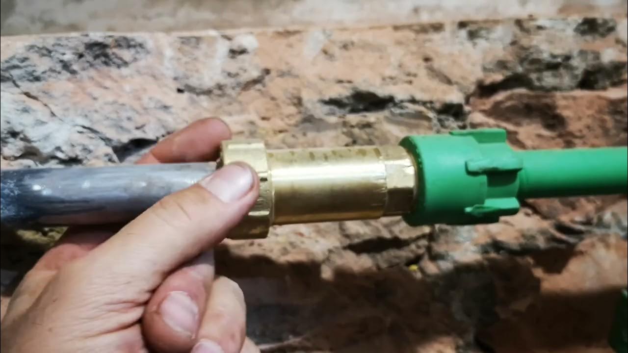 Vodovodne cevi priključak na PPR cevi - YouTube