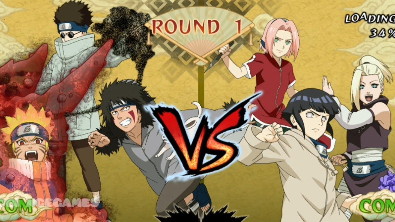 Naruto Kiba n Shino vs Hinata Ino n Sakura || Naruto X Boruto Strom ...