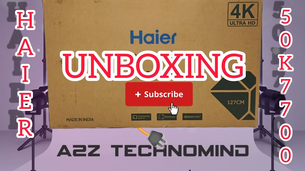 HAIER LED LE50K7700HQGA UNBOXING AND PRICE DETAILS - YouTube