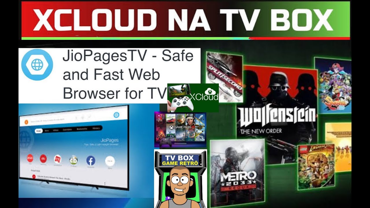 Xcloud pelo navegador do Tv box - Parte 1 - YouTube