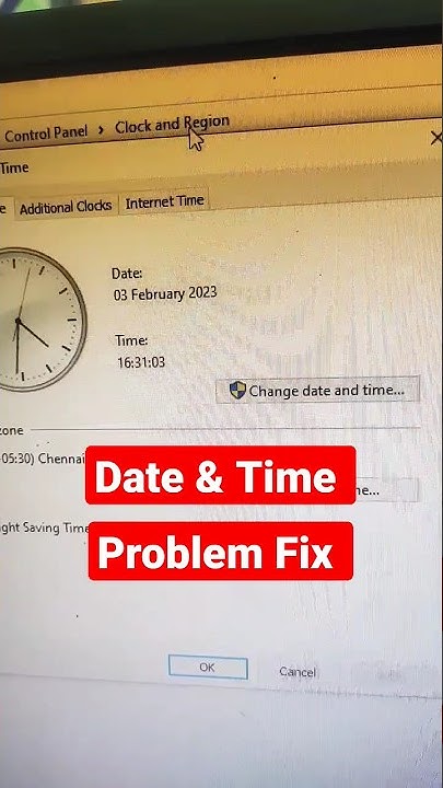 Date and Time set | Date And Time Problem Solution | Windows 10 Date And Time Settings - YouTube