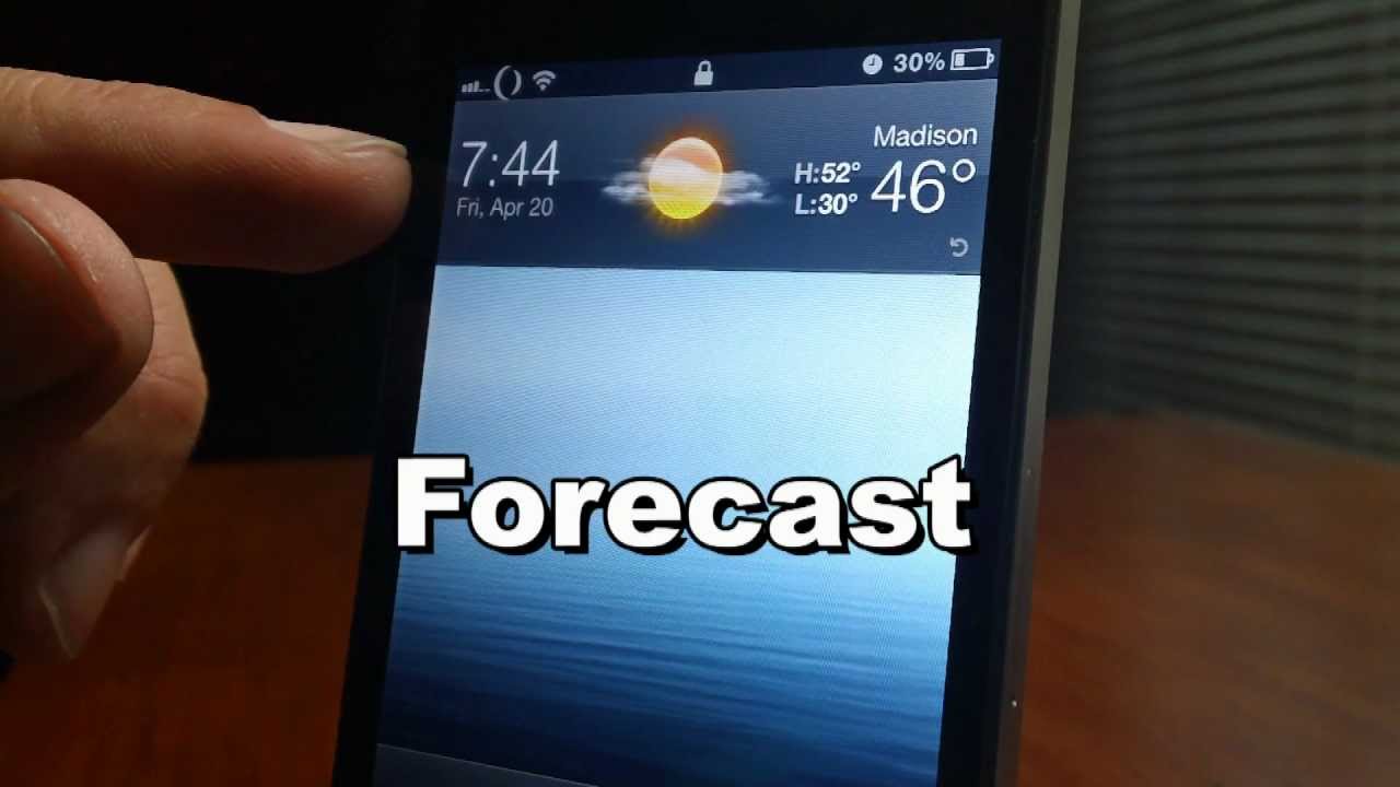 Forecast iPhone Weather Widget (NEW) Cydia Tweak For iPhone And iPod ...