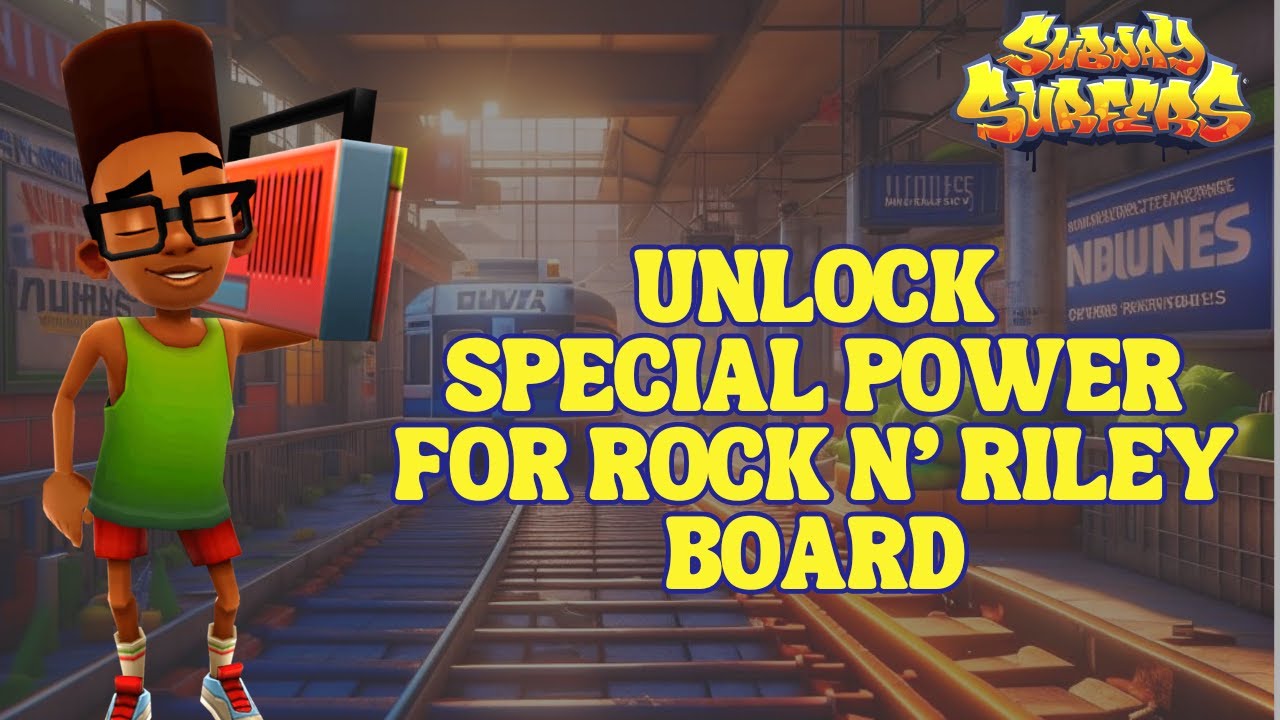 How to Unlock Special Power For Rock N' Riley Board on Subway Surfers ...