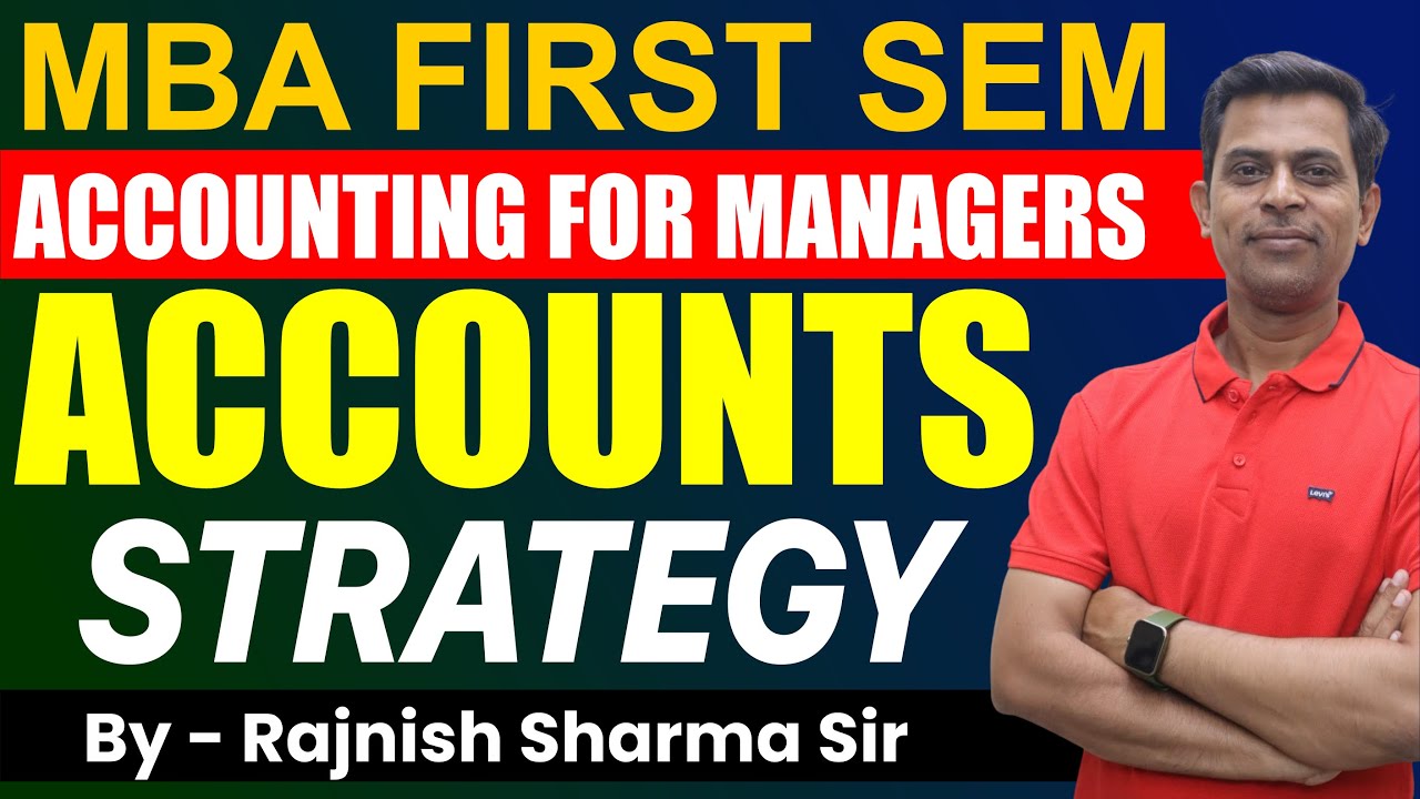 Accounting For Managers | Mba Accounts | Mba 1st Sem | Accounts ...