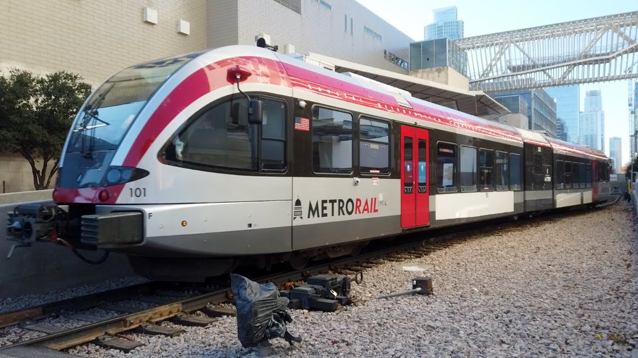 Riding Capital MetroRail Red Line, Downtown Austin to Crestview - YouTube