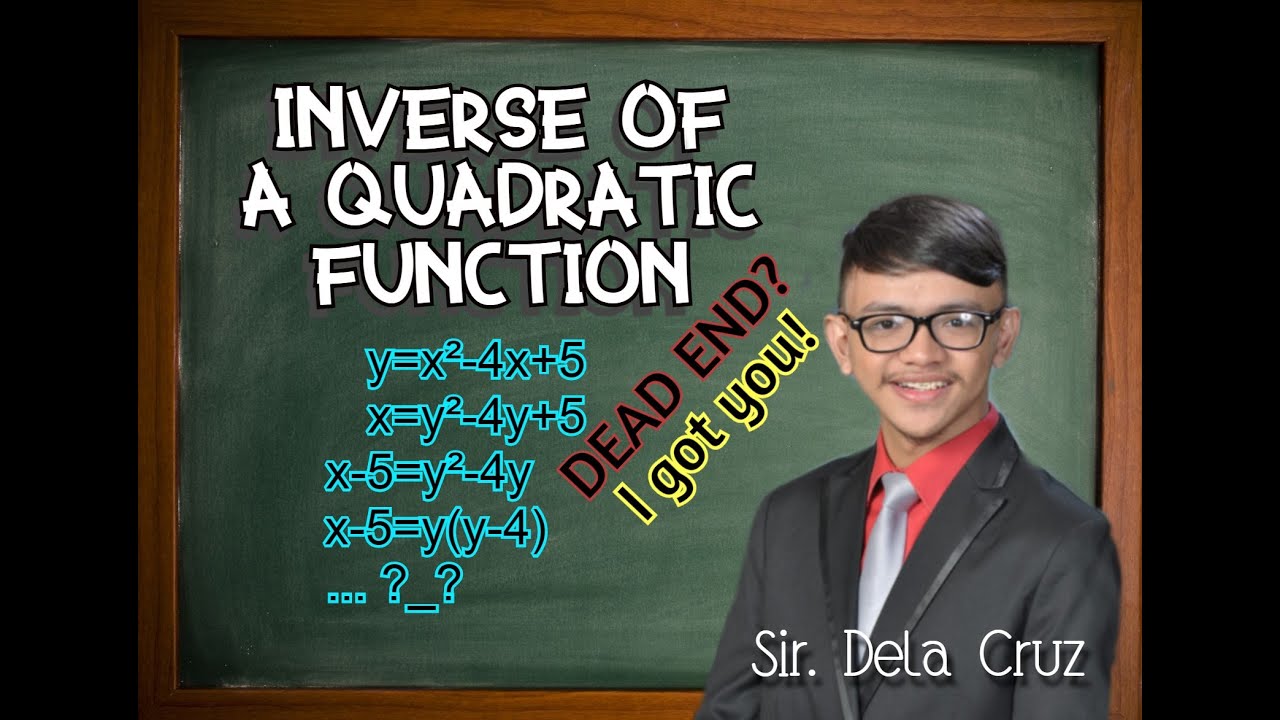  TAGALOG Inverse Of Quadratic Function YouTube