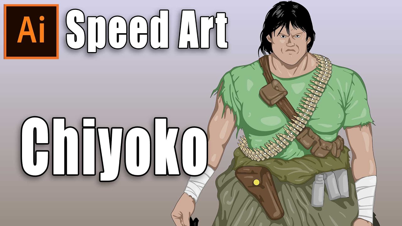 Chiyoko from AKIRA - Vector art made with Illustrator CC - YouTube