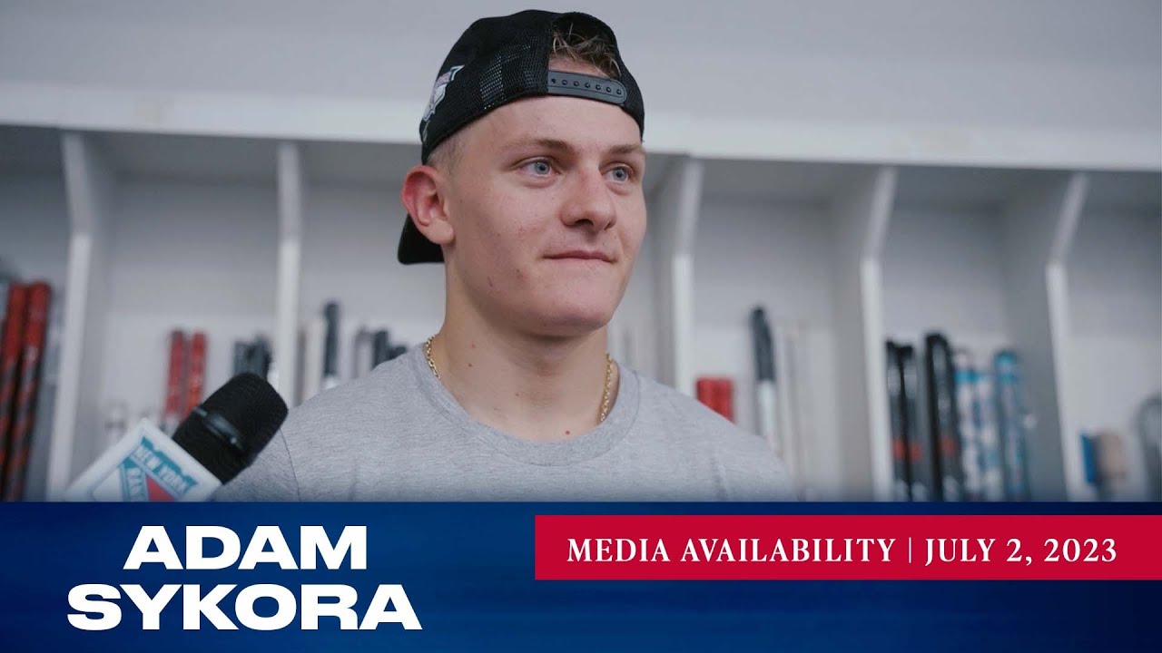 New York Rangers: Adam Sykora Media Availability | July 2, 2023 - YouTube