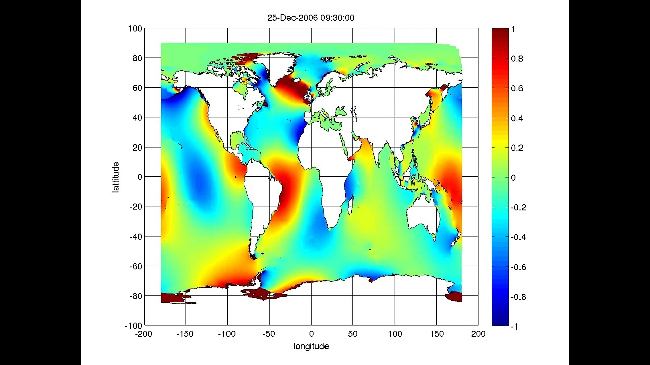 global tides starting from an ocean at restt - YouTube