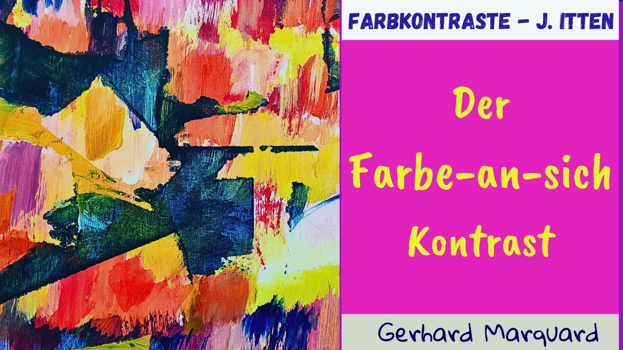 Farbige Bilder malen - Der Farbe an sich Kontrast - YouTube