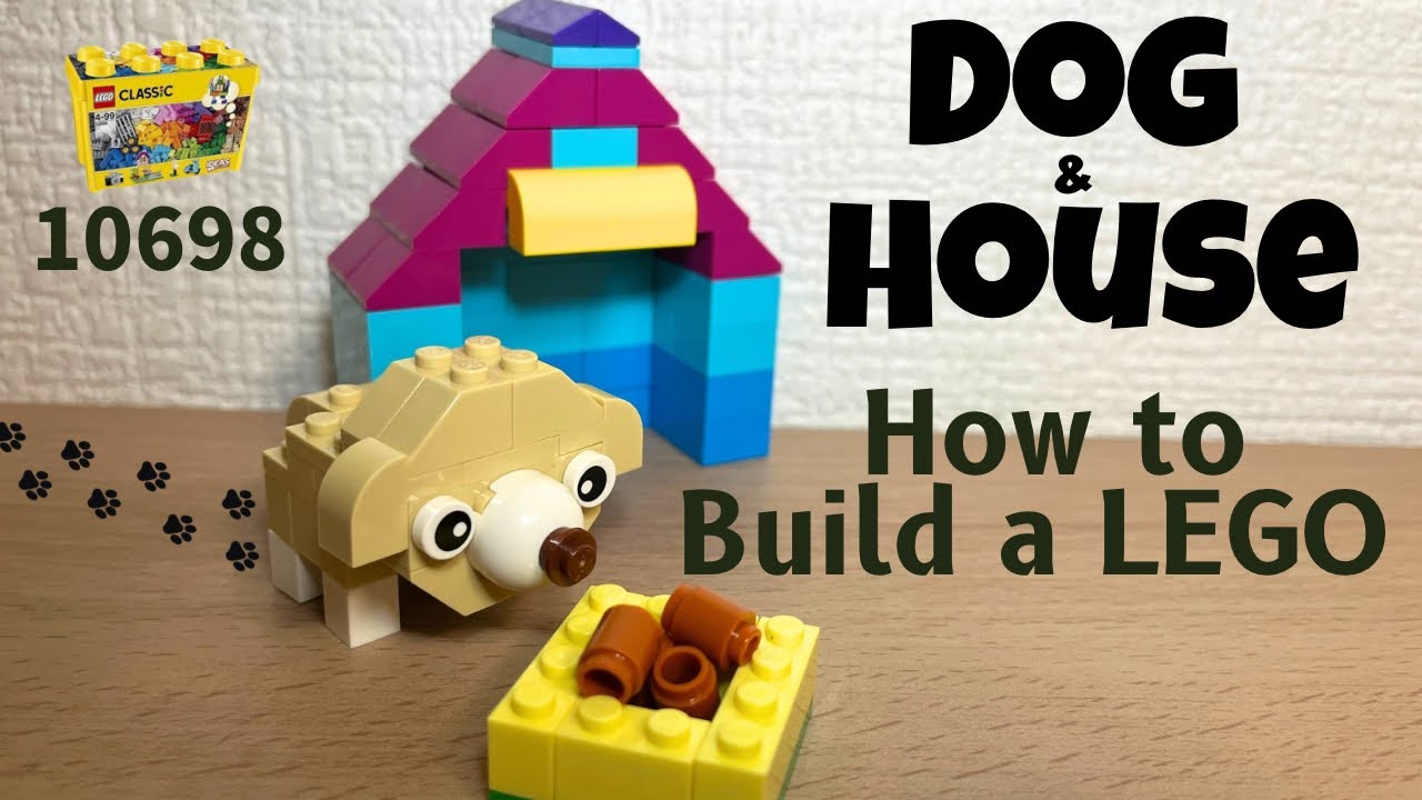 【作り方】How to Build a LEGO Dog&House(10698) わんちゃん・犬小屋🐶🏠(レゴクラシック10698レシピ ...