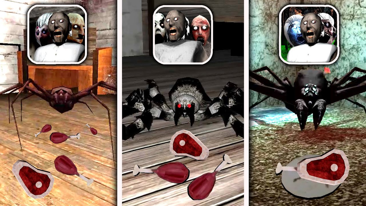 All Type of Spiders in Granny 1 2 3 All Chapters - Granny 1.9 Vs Granny ...