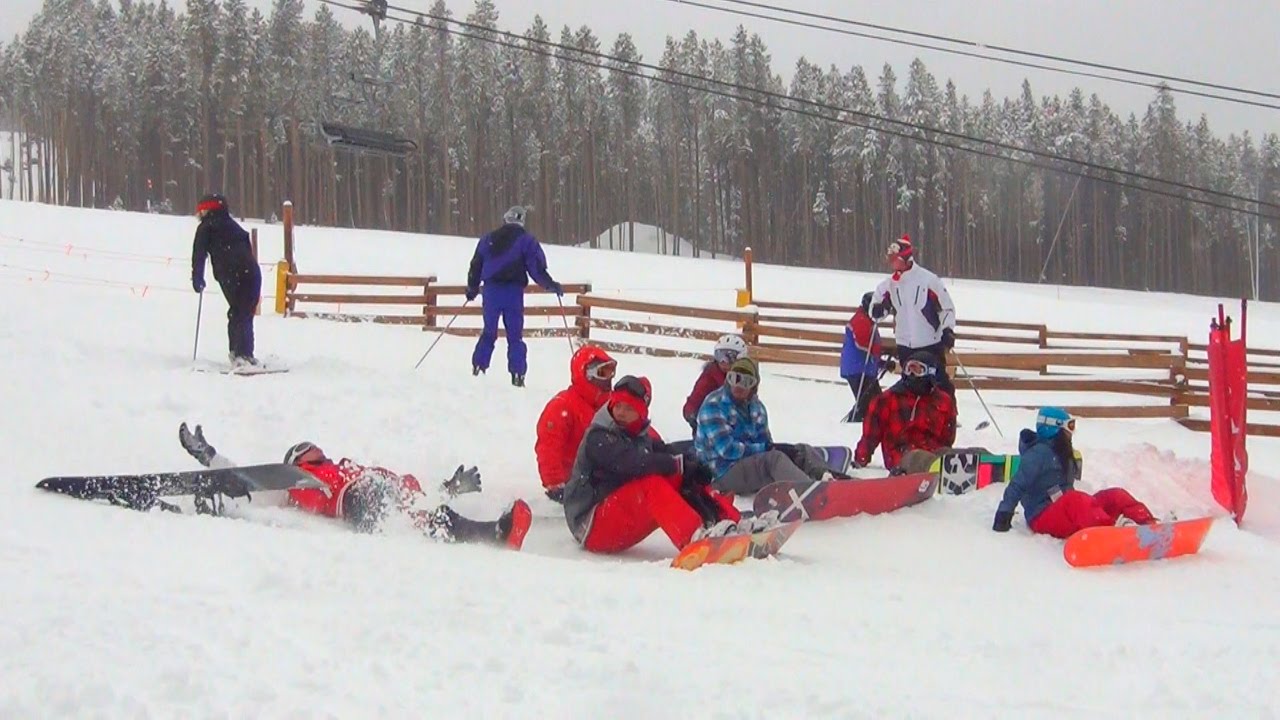 FALLING IN THE SNOW!! - YouTube
