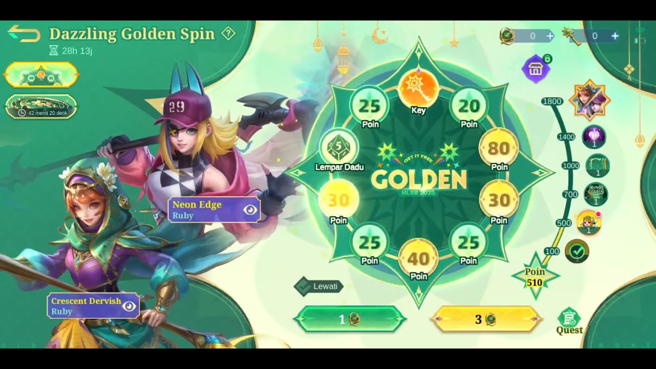 DRAW EVENT DAZZLING GOLDEN SPIN#MLBBGoldenMonth#OPPOSmoothLegend - YouTube