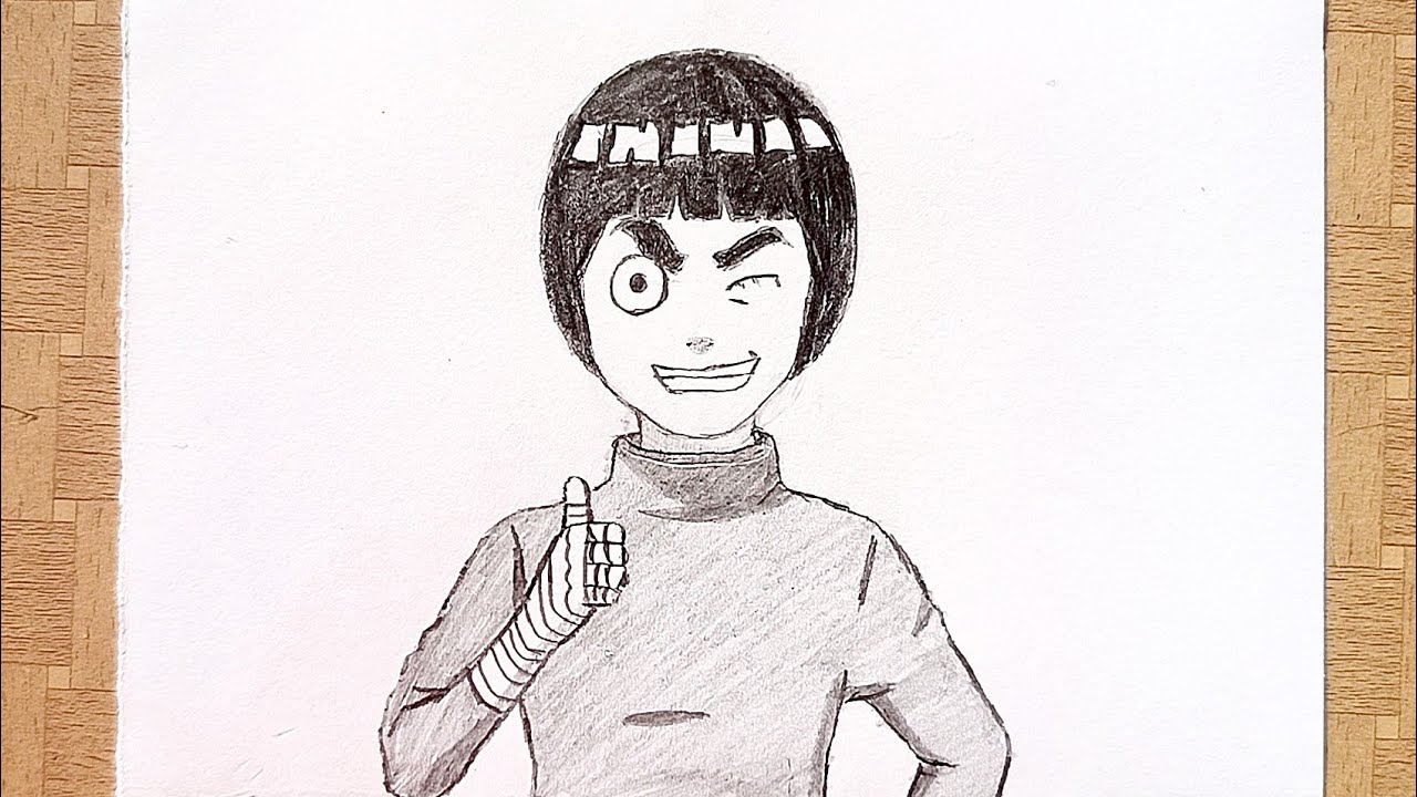 How to draw Rock Lee from Naruto Shippuden | Cara menggambar Rock Lee ...