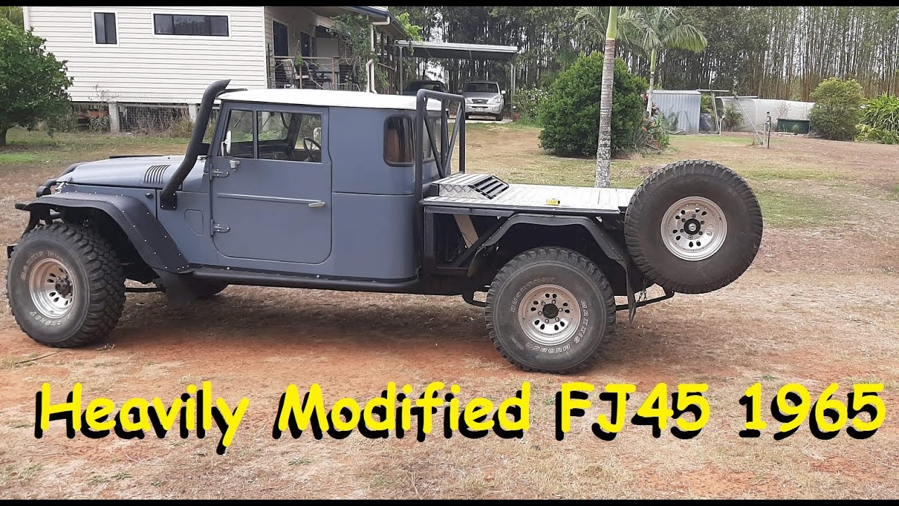 One Heavily Modified 1965, FJ45 Landcruiser with 1HZ dual intercooler ...