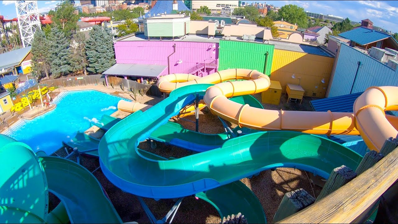 Four Slides - Elitch Gardens - Denver, CO - YouTube