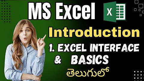 MS Excel Full Course in Telugu - YouTube