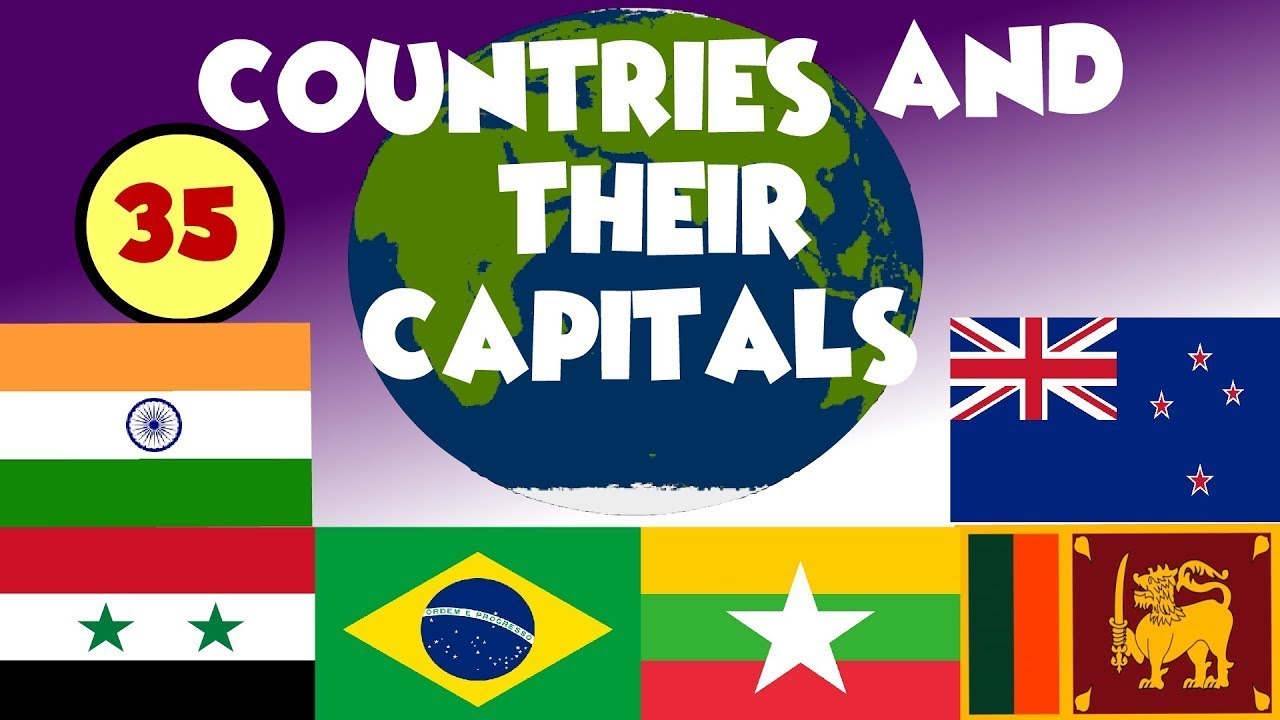 Countries & Their Capitals ... (Part-1) - YouTube