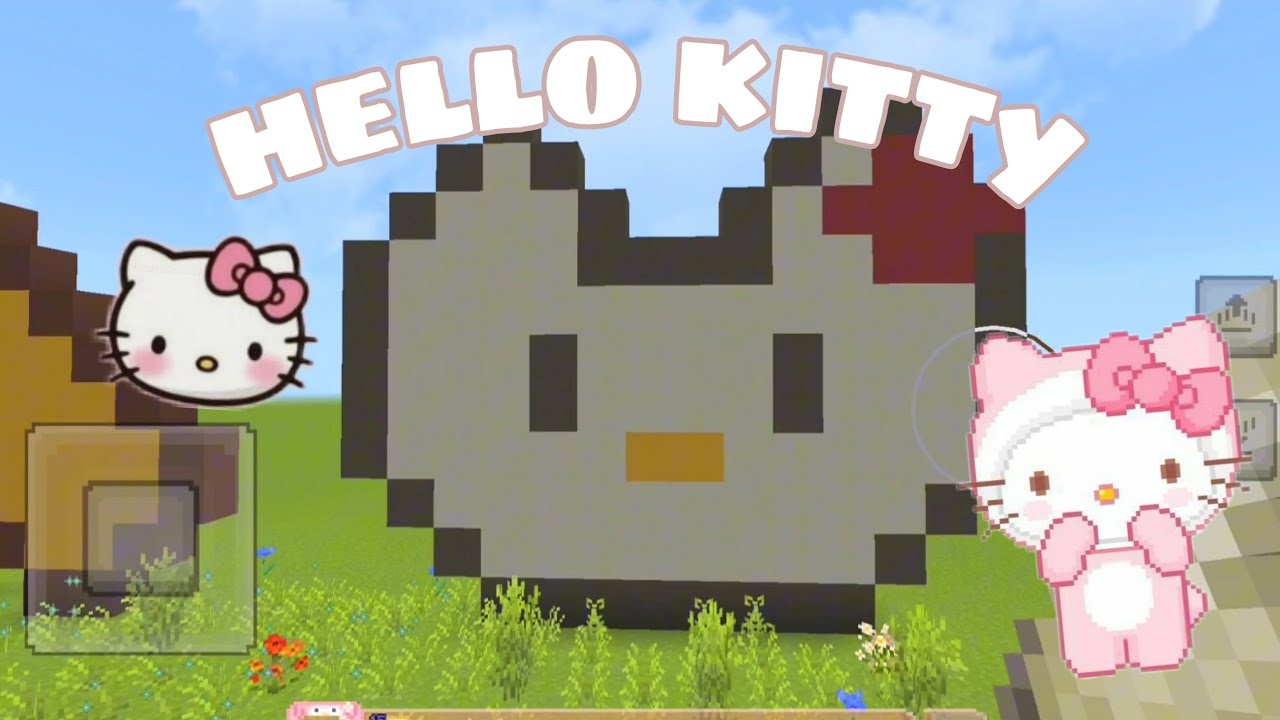 build hello kitty di minecraft | sanrio karakter | game minecraft ...