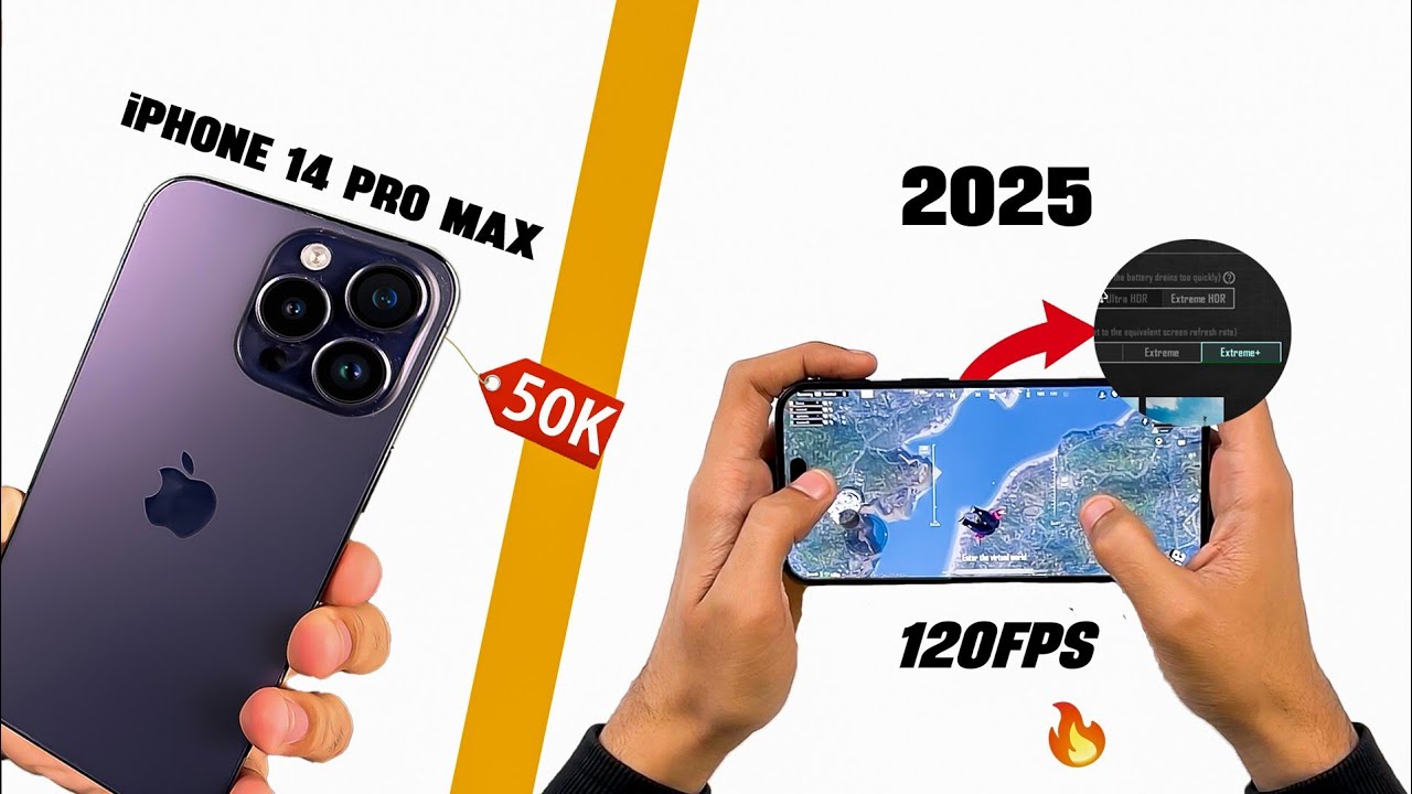 IPhone 14 Pro Max Bgmi Test 120 Fps under 50k 😱 Camera, Battery ...