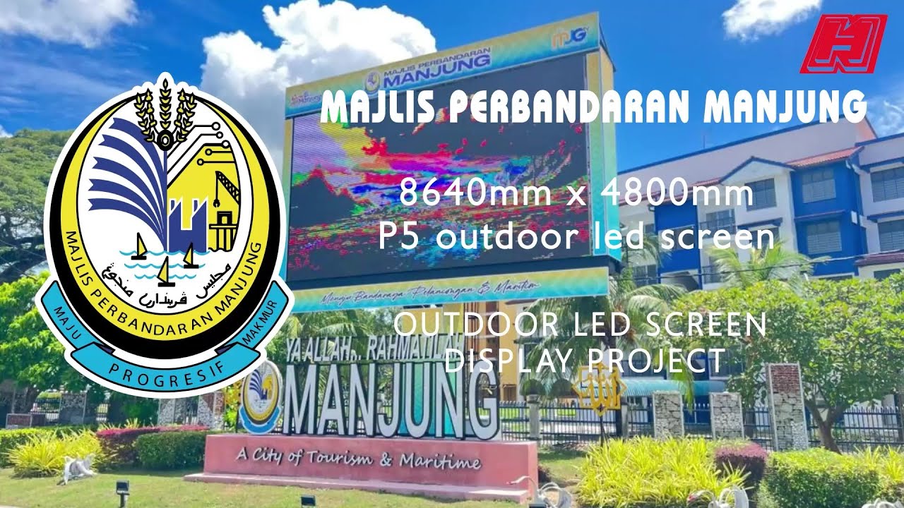 LED Display Screen (P5) | Majlis Perbandaran Manjung | Perak - YouTube