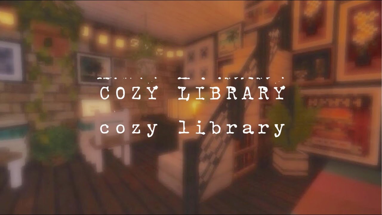 cozy local library ♡ minecraft builds - YouTube