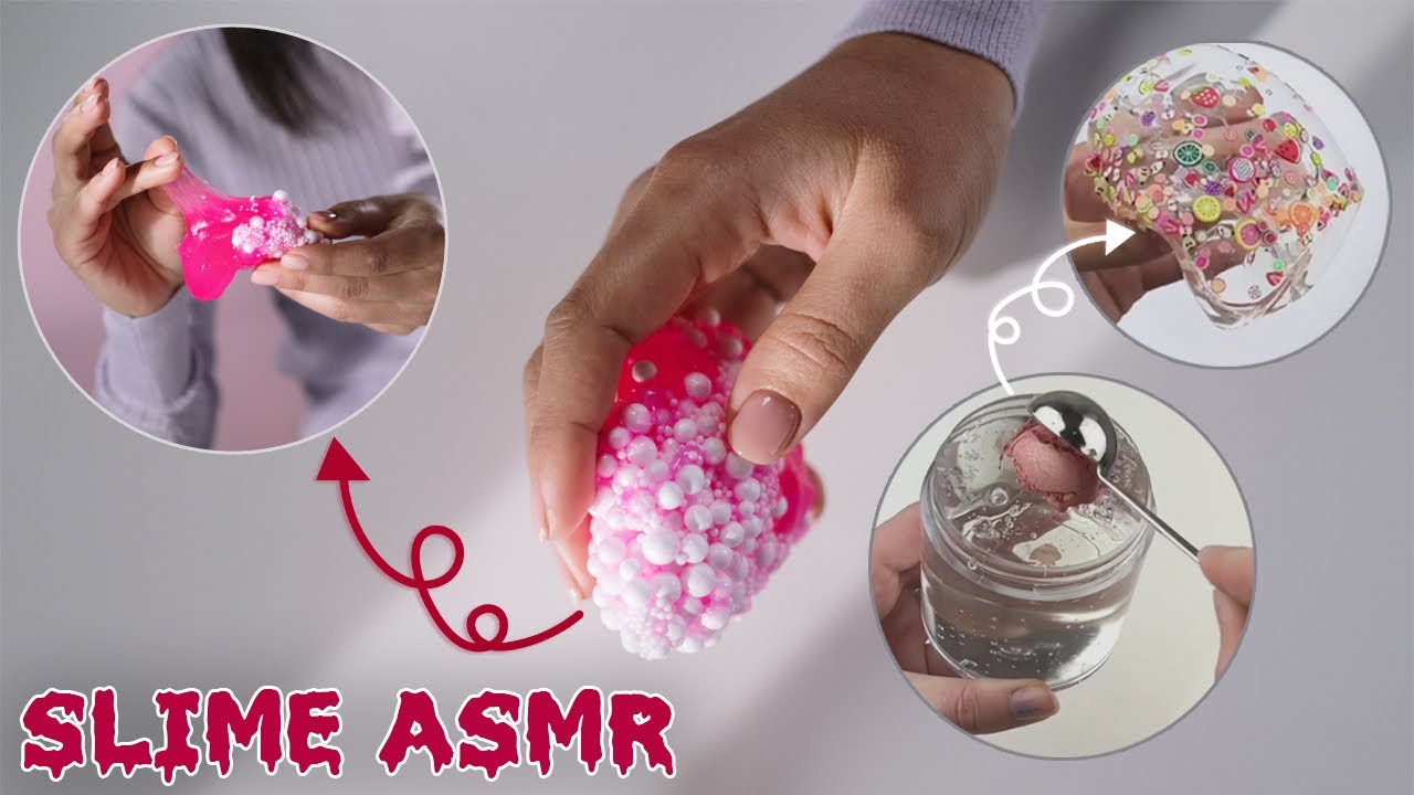 Sparkling detox slime | Red gold gloss slime | Raspberry putting slime ...